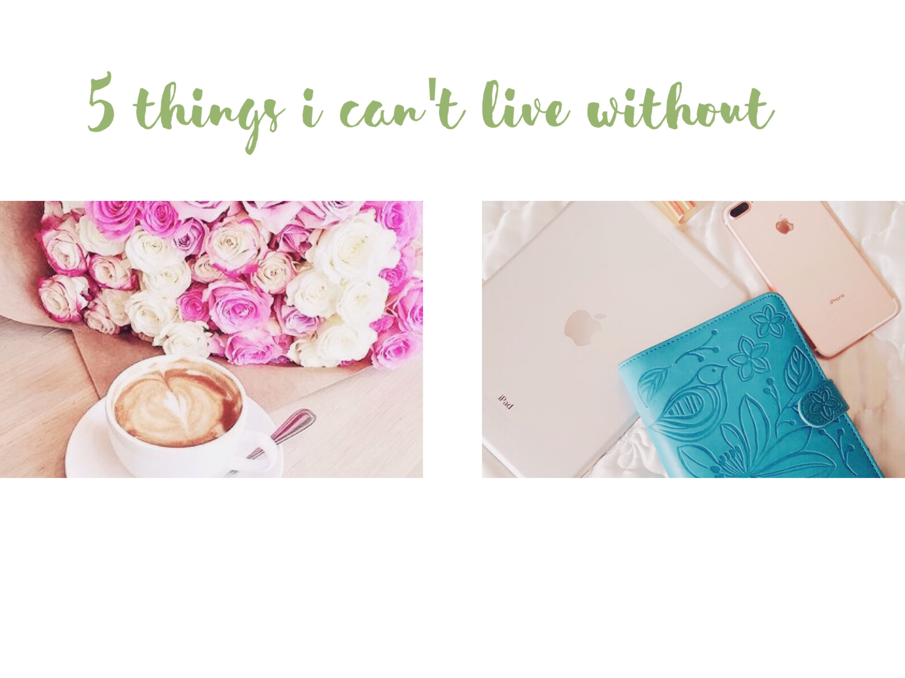5 Things I can’t live without | Ana Cardigos